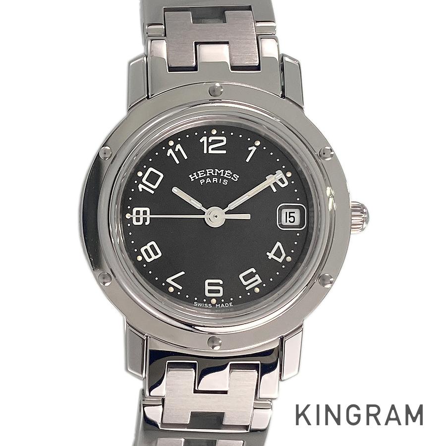 HERMES Clipper Battery replaced, exterior finishedquartz Women's Watch ...