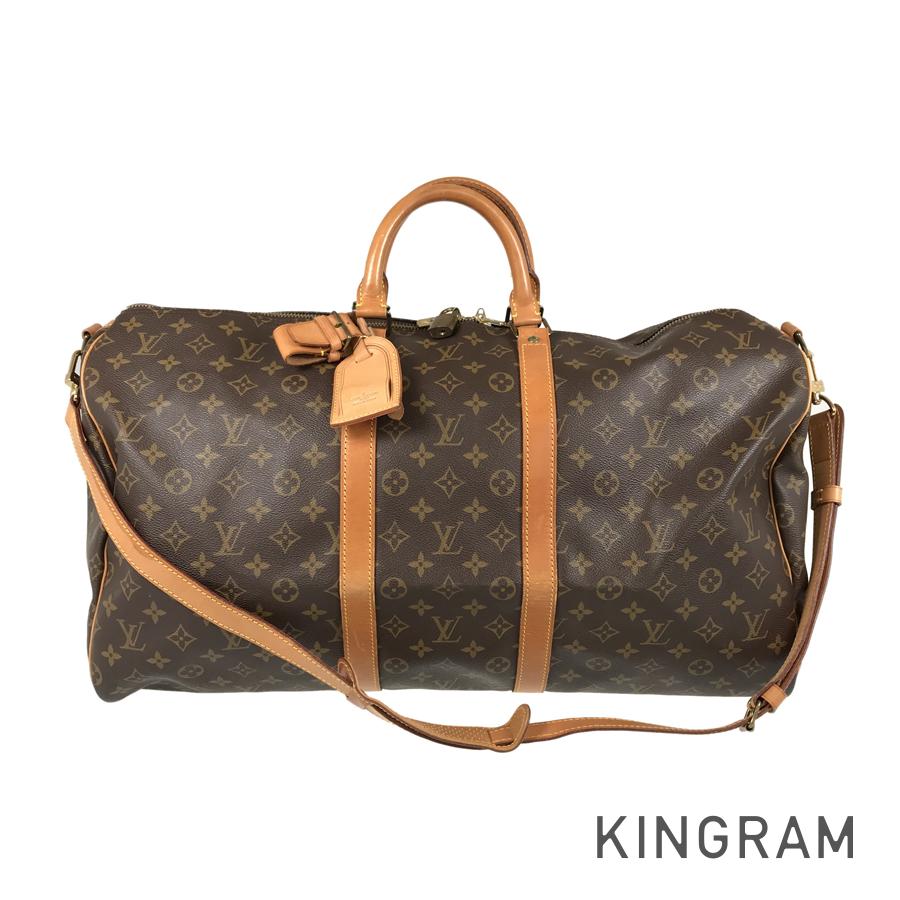LOUIS VUITTON Monogram keepall Bandolier 55 Boston bag – kingram-japan