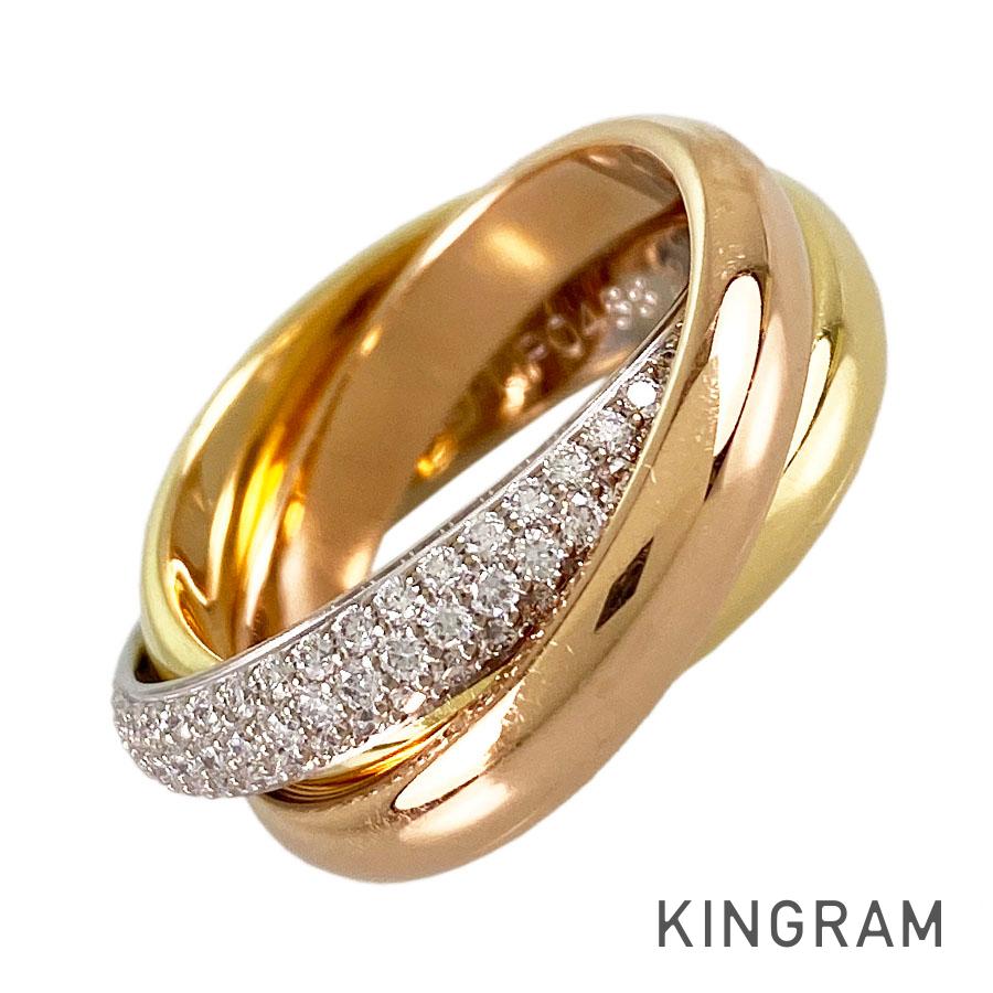 CARTIER Trinity Pave Ring – kingram-japan